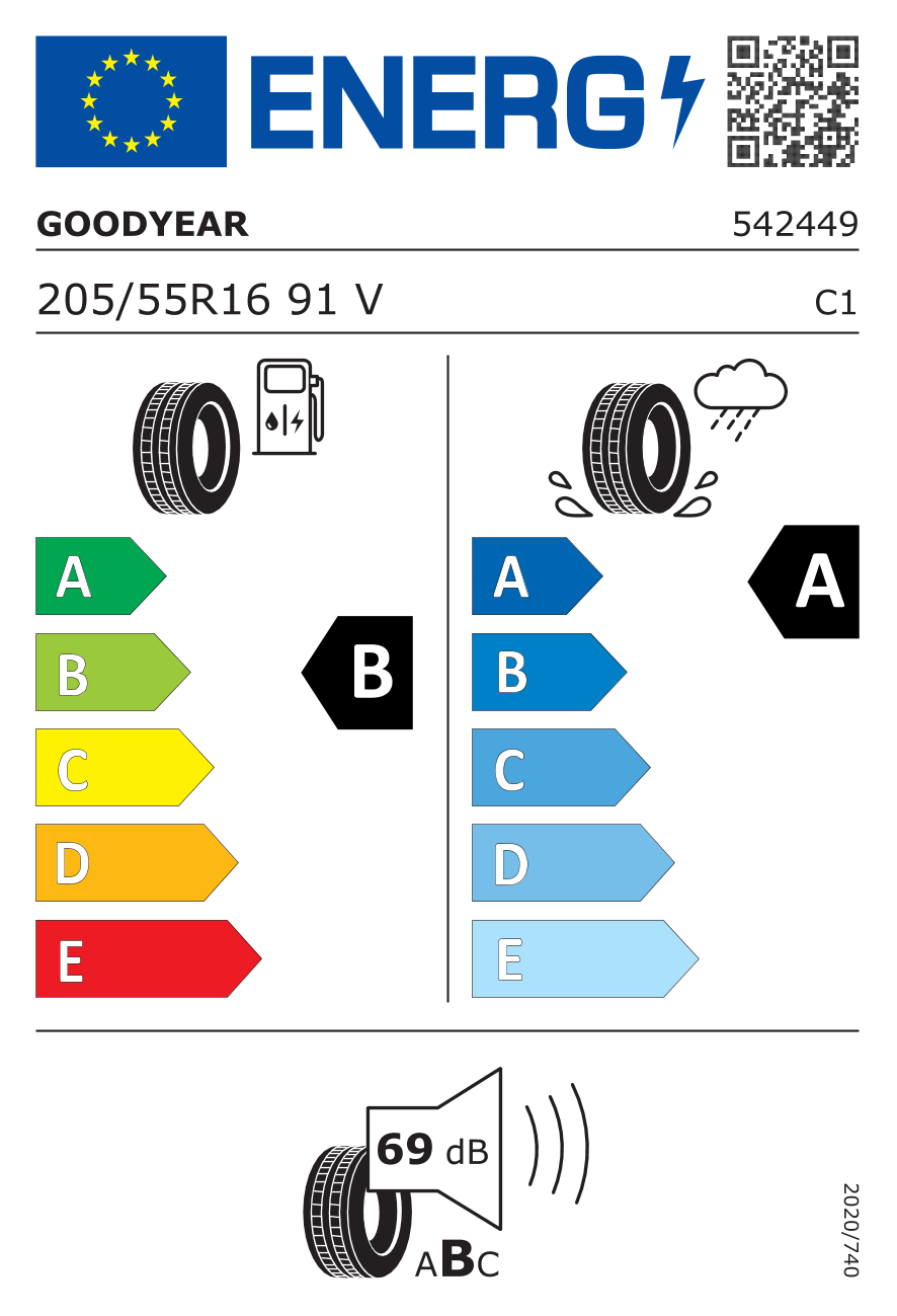Neumático GOODYEAR EFFIGRIP PERF 2 205/55 R16 91V | Carter-Cash