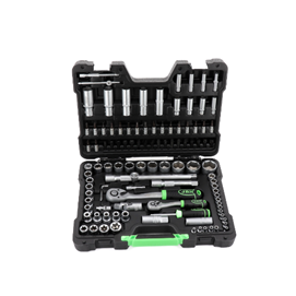 Estuche de herramientas de 108 piezas con vasos hexagonales cincado para tu coche al mejor ...